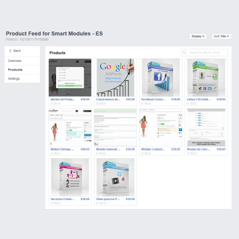 Products Feed for Dynamic Ads & Insta Tagging