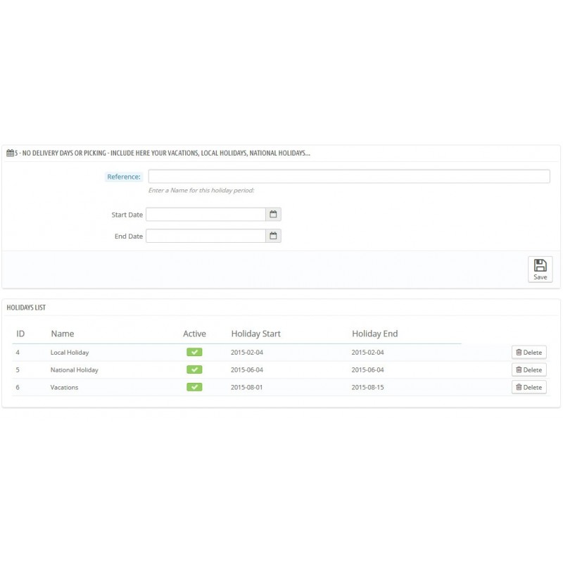 Estimated Delivery V3 - Module for PrestaShop